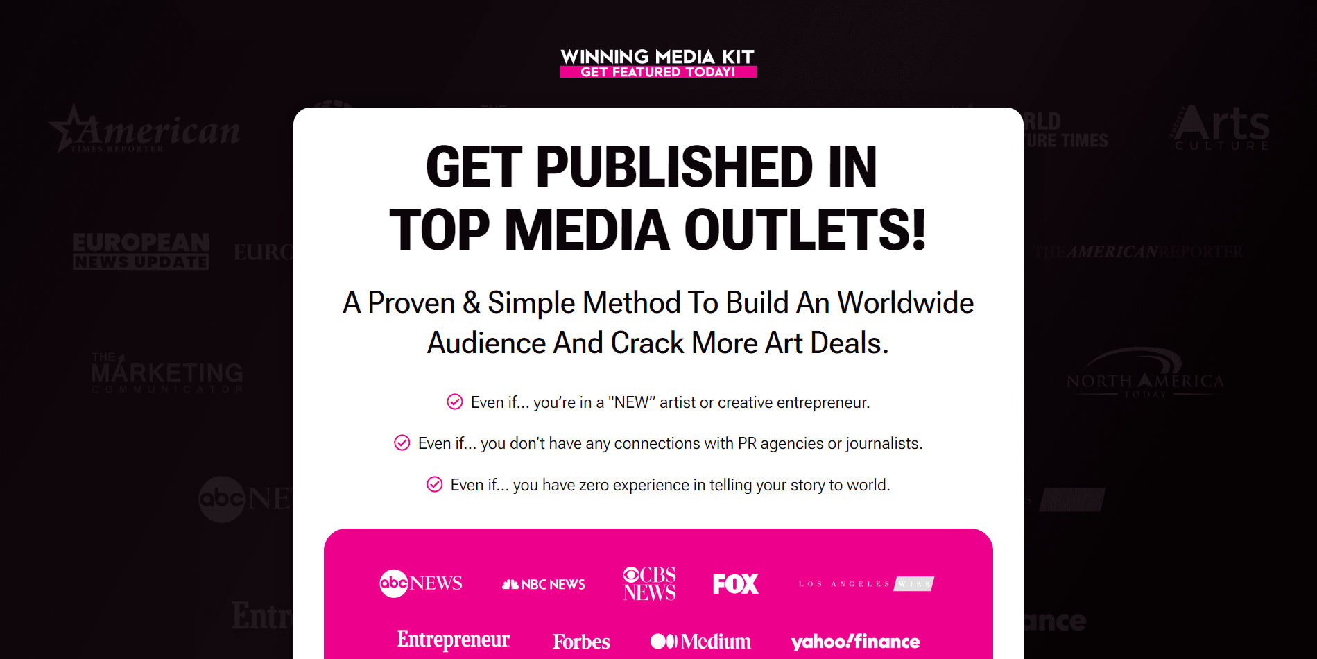 Get Published In Top Media Outlets!